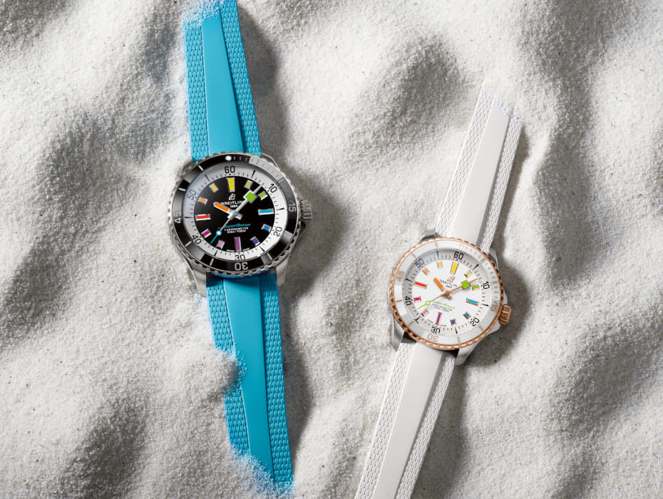 Breitling unveils colorful diving watches